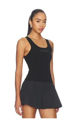 Alexander Wang Racer Tank With Jacquard Logo