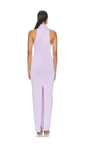 NOOKIE Petra High-neck Maxi Dress In Purple