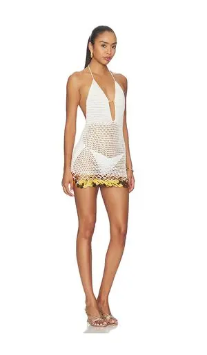Superdown Elaranna Crochet Mini Dress