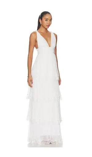 SABINA MUSAYEV Ribbed Crepe Gown