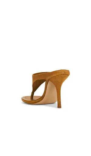 GIA BORGHINI Lara Thong Heel Sandals - Tan