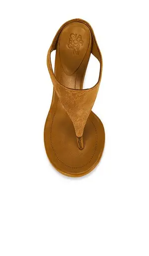 GIA BORGHINI Lara Thong Heel Sandals - Tan