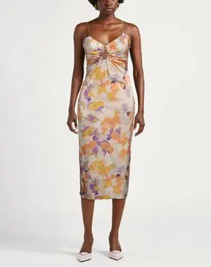 Patrizia Pepe Floral Print Halterneck Midi Dress