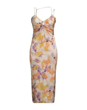 Patrizia Pepe Floral Print Halterneck Midi Dress