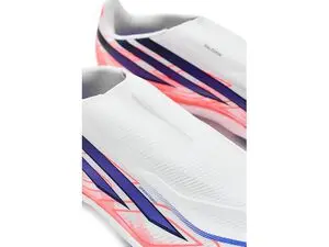 Adidas F50 Hyperfast League Laceless Turf Soccer Shoes - White