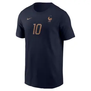 Nike Kylian Mbappã© Fff Soccer T-shirt - Blue