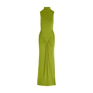 CONCEPTO Rivera Long Fitted Dress - Green