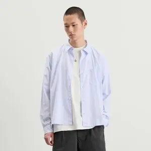 END. Fairways Long Sleeve Shirt - Sky Blue