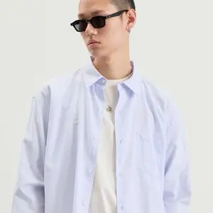 END. Fairways Long Sleeve Shirt - Sky Blue