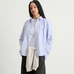 END. Fairways Long Sleeve Shirt - Sky Blue