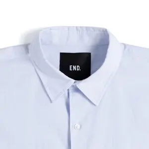 END. Fairways Long Sleeve Shirt - Sky Blue