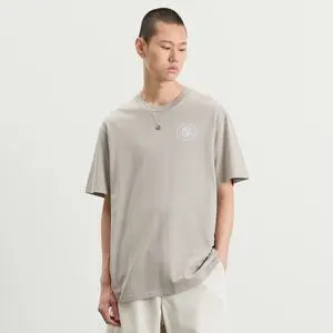 END. Leisure T-shirt With Graphic Print - Ash Grey