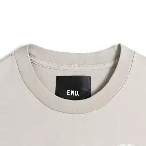 END. Leisure T-shirt With Graphic Print - Ash Grey