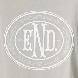 END. Leisure T-shirt With Graphic Print - Ash Grey