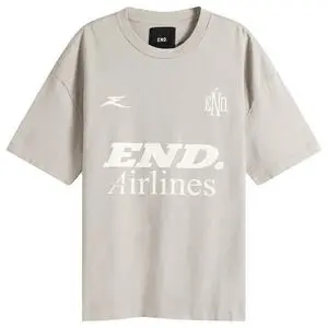 END. Airlines Short Sleeve T-shirt - Ash Grey