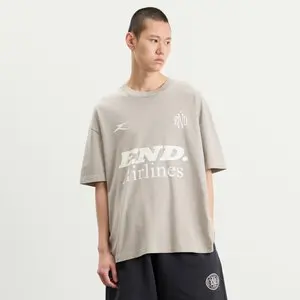 END. Airlines Short Sleeve T-shirt - Ash Grey