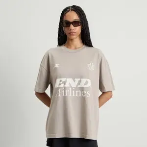 END. Airlines Short Sleeve T-shirt - Ash Grey