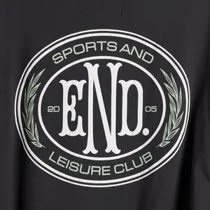END. Leisure Long Sleeve T-shirt - Cinder Black