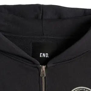 END. Leisure Zip Hoodie - Cinder Black