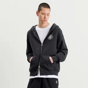 END. Leisure Zip Hoodie - Cinder Black
