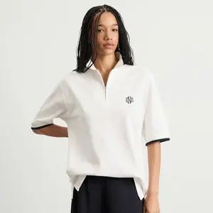 END. Piquet Polo - Off White/ciner Black