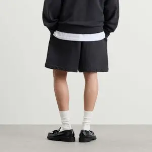 END. Drawstring Sweat Shorts With Crest