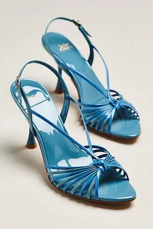 Jeffrey Campbell Galaxia Slgback Heels - Blue Combo