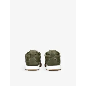 Givenchy Leather And Suede Lace-up Trainers - Khaki