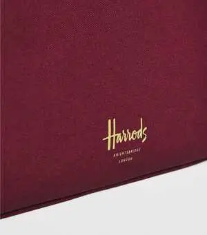 Harrods Medium Cotton Logo Cosmetics Bag
