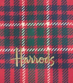 Harrods Medium Tartan Logo Pouch