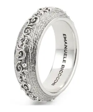 Emanuele Bicocchi Floral Pattern Ring
