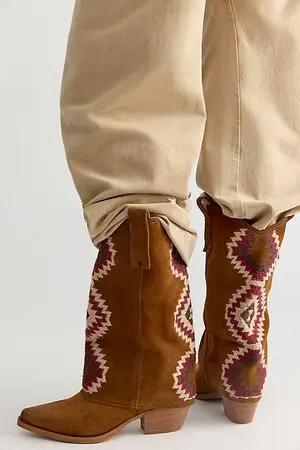 Free People Fp Collection Suede Western Boots