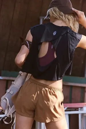 Free People Never Better Infinity Muscle Tank - Black