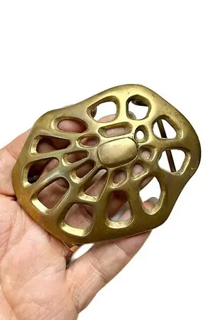 LUX REVIVAL Vintage 1960s Abstract Belt Buckle