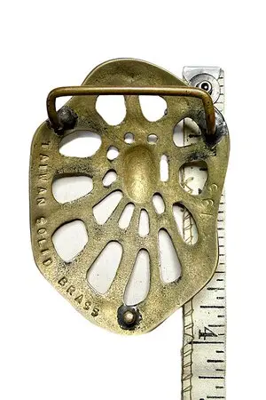 LUX REVIVAL Vintage 1960s Abstract Belt Buckle