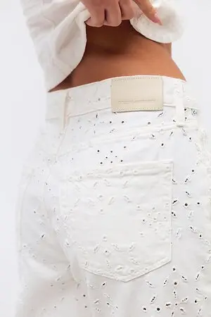 Citizens Of Humanity Cutwork Lindz Easy Straight Jeans