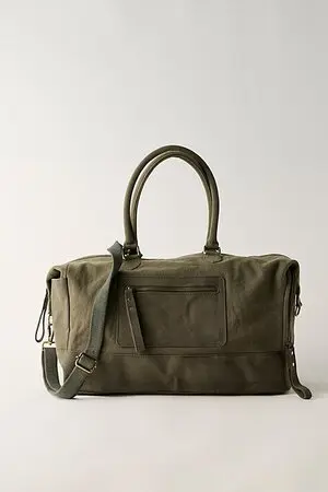 Free People Washed Canvas Weekender Bag