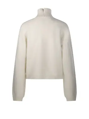 RÓHE Cropped Turtleneck Knitted Sweater
