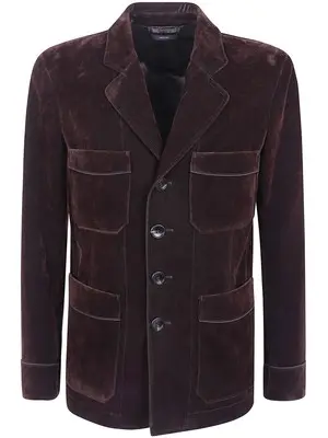 TOM FORD Embroidered Piping Patch-pocket Blazer - No