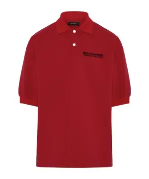 WILLY CHAVARRIA Oversized Logo Polo Shirt