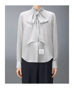 Thom Browne Striped Silk-satin Shirt
