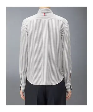 Thom Browne Striped Silk-satin Shirt
