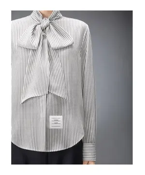 Thom Browne Striped Silk-satin Shirt
