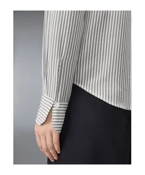Thom Browne Striped Silk-satin Shirt