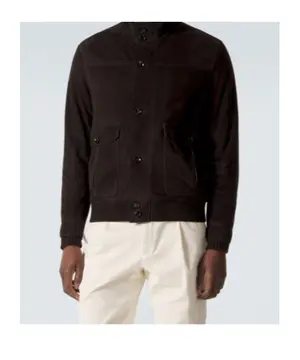 Brioni Suede Bomber Jacket
