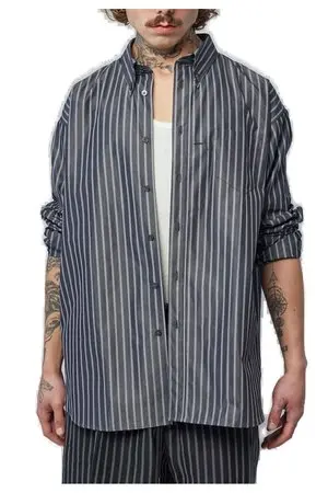 WILLY CHAVARRIA Veterano Striped Shirt