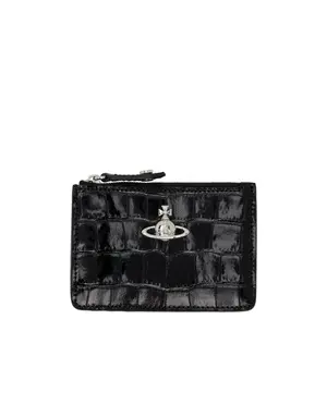 VIVIENNE WESTWOOD Slim Long Card Holder - Black