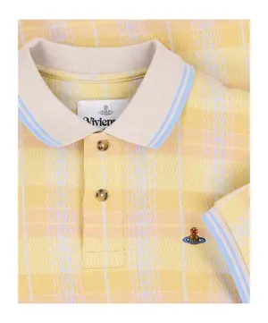 VIVIENNE WESTWOOD Checked Knit Polo Shirt