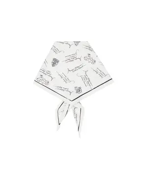 Maison Kitsuné Poetic Paris Printed Scarf