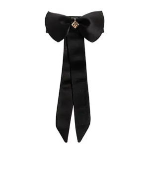 FERRAGAMO Bow Hair Clip - Black